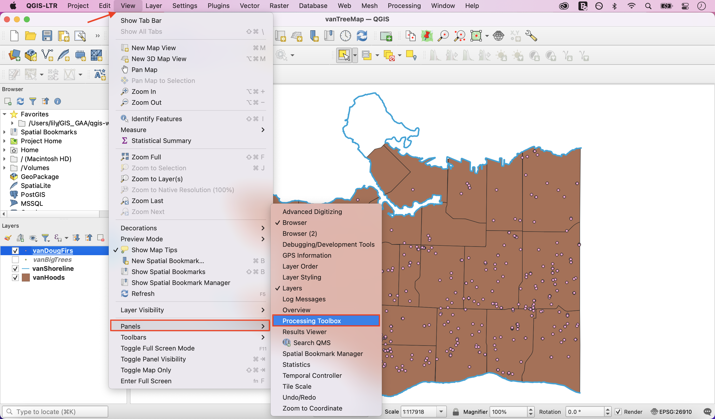 Geoprocessing Toolbox Map Production With QGIS