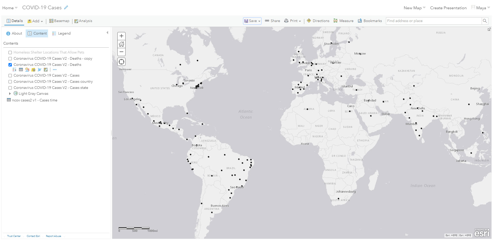 Create a Web Map | Visualizing Data in ArcGIS Online